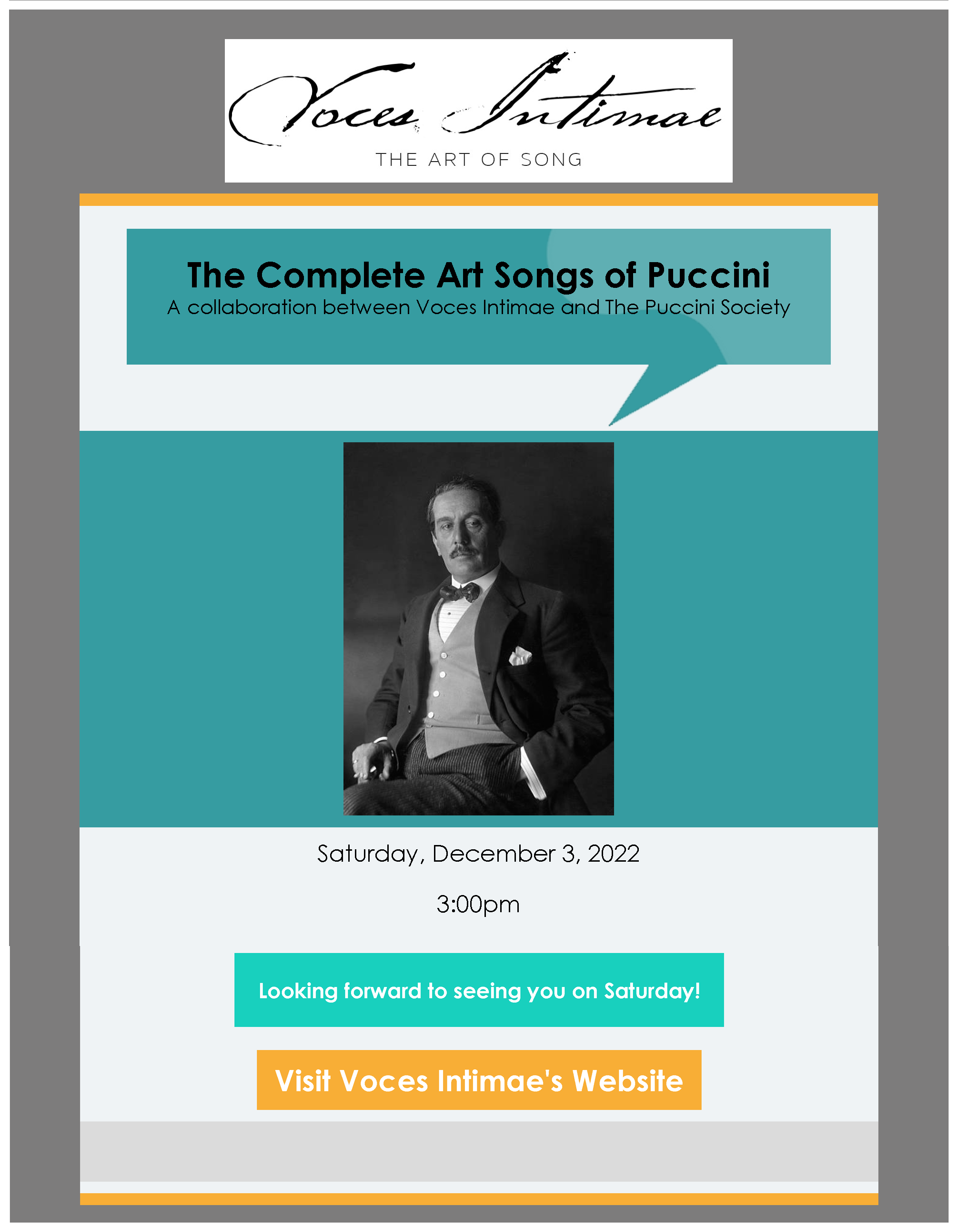 Puccini Songs – December 3, 2022 | The Puccini Society of Dallas